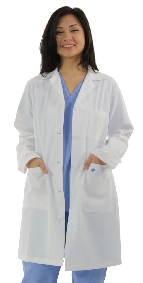 Shop Ultra Smart 40” Women's Antimicrobial Lab Coat Online